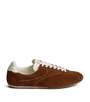 Bottega Veneta Suede Shot Sneakers - Neutral