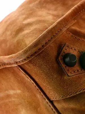 Balenciaga City Classic Studs Bag Suede Medium Satchel