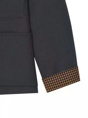 Givenchy Overshirt In Wool With Checked Reverse