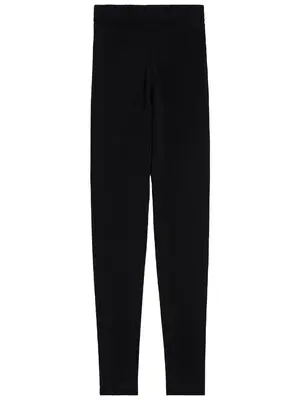 Balenciaga Sporty Viscose Knit Techwear Leggings - Black