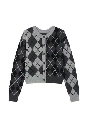 STUDIO TOMBOY Argyle Cardigan - Grey