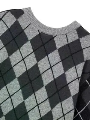 STUDIO TOMBOY Argyle Cardigan - Grey