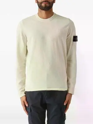 Stone Island 5100062 Light Raw Hand Organic-cotton Sweater - Neutrals
