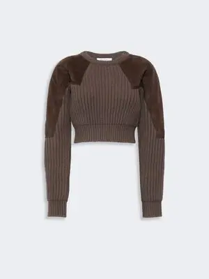 Max Mara Wool And Cashmere Ribbed Jumper