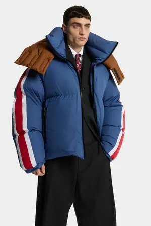Dsquared2 Oversized Down Jacket - Silver