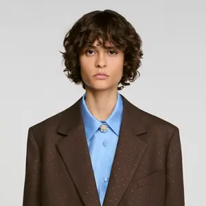Sandro Rhinestone Suit Jacket