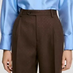 Sandro Rhinestone Suit Trousers