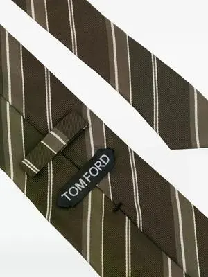 TOM FORD Stripe Tonal Weave Tie