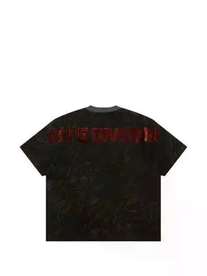 AAPE BY *A BATHING APE Heavy-washed Logo-patch T-shirt