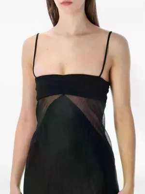 Rick Owens Combo Sheer-panelled Slip Gown