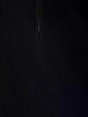 AGOLDE Amica Ribbed-knit Polo Top