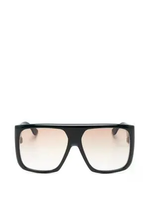 Victoria Beckham Oversized Geometric-frame Sunglasses - Black