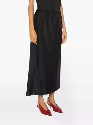 FRANCESCA MARCHISIO Panelled Wool Maxi Skirt