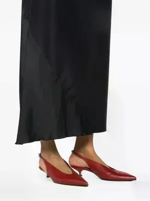 FRANCESCA MARCHISIO Panelled Wool Maxi Skirt