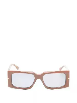 Victoria Beckham Rectangle-frame Sunglasses - Neutrals