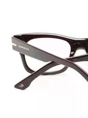 Victoria Beckham Rectangle-frame Glasses - Red