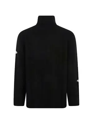 P.a.r.o.s.h Floral-embroidered Roll-neck Sweater