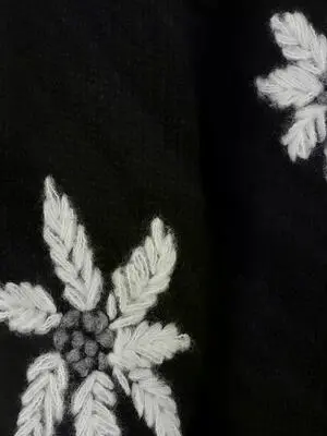 P.a.r.o.s.h Floral-embroidered Roll-neck Sweater