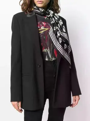 Alexander McQueen Mini Skull Print Scarf