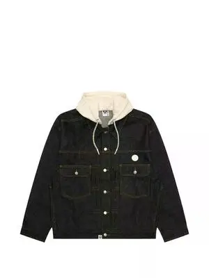 AAPE BY *A BATHING APE Logo-print Denim Jacket - Blue