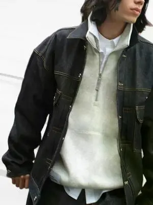 AAPE BY *A BATHING APE Logo-print Denim Jacket