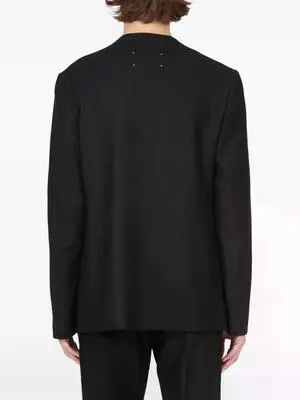 MAISON MARGIELA Collarless Signature Four-stitch Jacket
