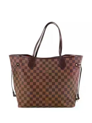 LOUIS VUITTON Neverfull Damier Mm Tote Bag - Brown