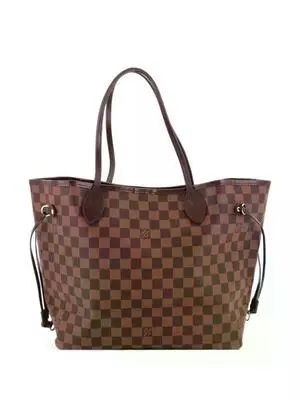 LOUIS VUITTON Neverfull Damier Mm Tote Bag - Brown