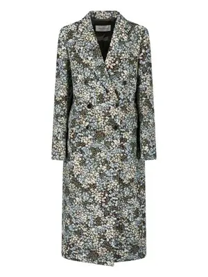 Dries Van Noten Floral Double-breasted Coat