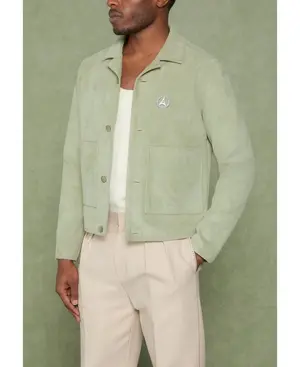 Manière De Voir Michel Relaxed Suede Jacket