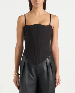 Manière De Voir Scarlett Tailored Lace Up Corset