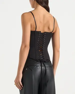 Manière De Voir Scarlett Tailored Lace Up Corset