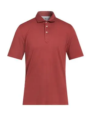 Brunello Cucinelli Polo Shirt Rust Size Cotton