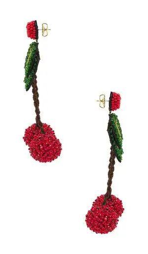 Deepa Gurnani Cherry Earrings