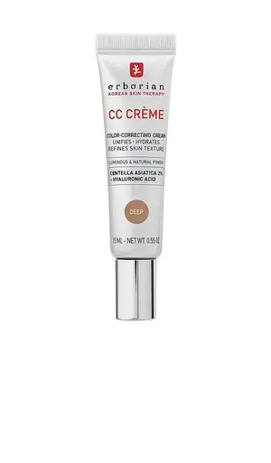 ERBORIAN Travel Cc Cream Color-corrector With Korean 2% Centella Asiatica & Hyaluronic Acid - Deep