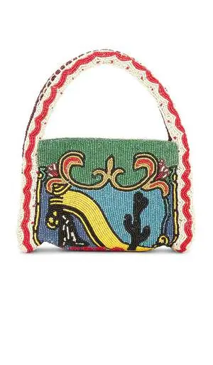 ALEMAIS Ace Beaded Barrel Bag