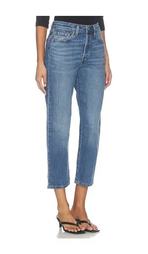 LEVI'S 501 Crop Straight Jean In Blue