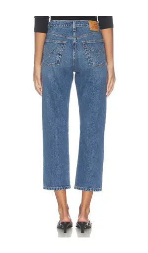 LEVI'S 501 Crop Straight Jean In Blue
