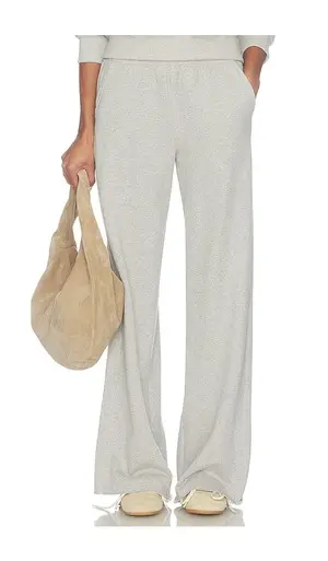 PERFECTWHITETEE Leni Sweatpants In Light Grey - Heather Grey