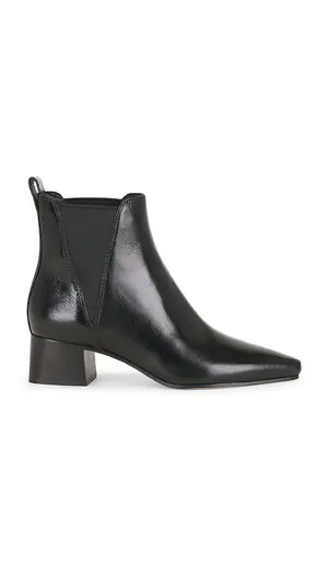 Veronica Beard Astra Boot In Black - Black Leather
