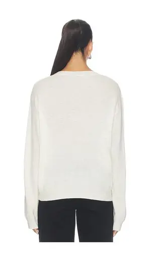 Lioness Olsen V Knit Sweater In White