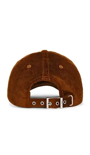GANNI Corduroy Cap In Brown