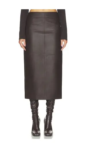 A.L.C. Marta Skirt In Chocolate
