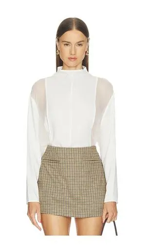 SANS FAFF Mockneck Silkshirt