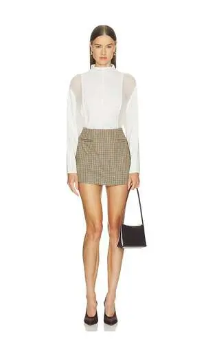 SANS FAFF Mockneck Silkshirt