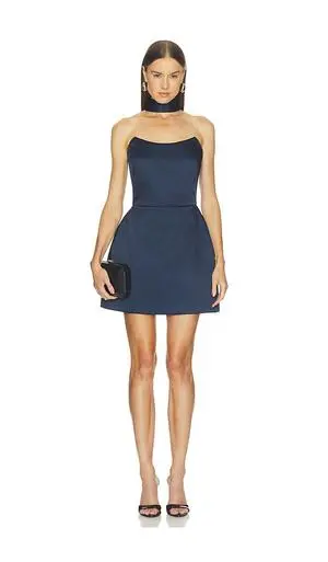 NADINE MERABI Satin Mini Dress