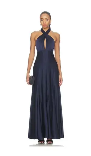 Astr The Label Desire Dress - Navy