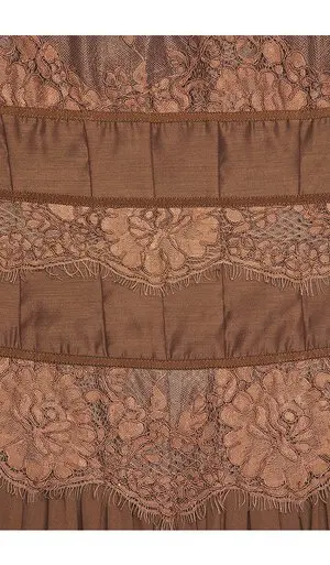 V. CHAPMAN Sloane Dress In Brown