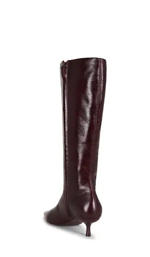 Simkhai Janine Knee High Boot In Burgundy