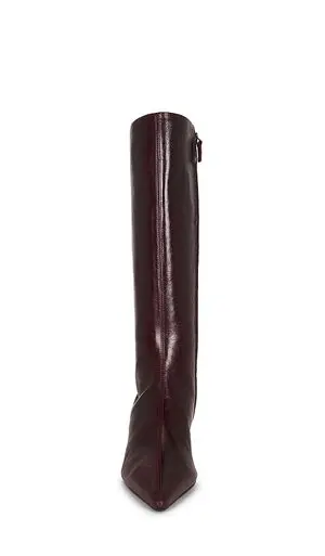 Simkhai Janine Knee High Boot In Burgundy